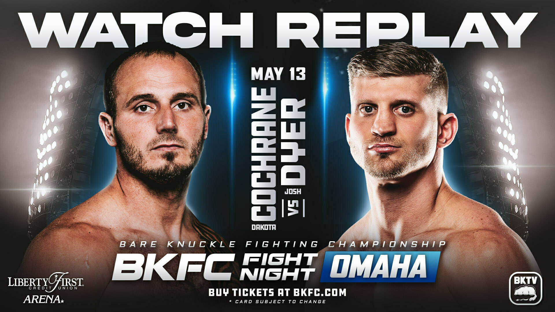 JOSH DYER - DAKOTA COCHRANE - BKFC Fight Night Cochrane vs Dyer