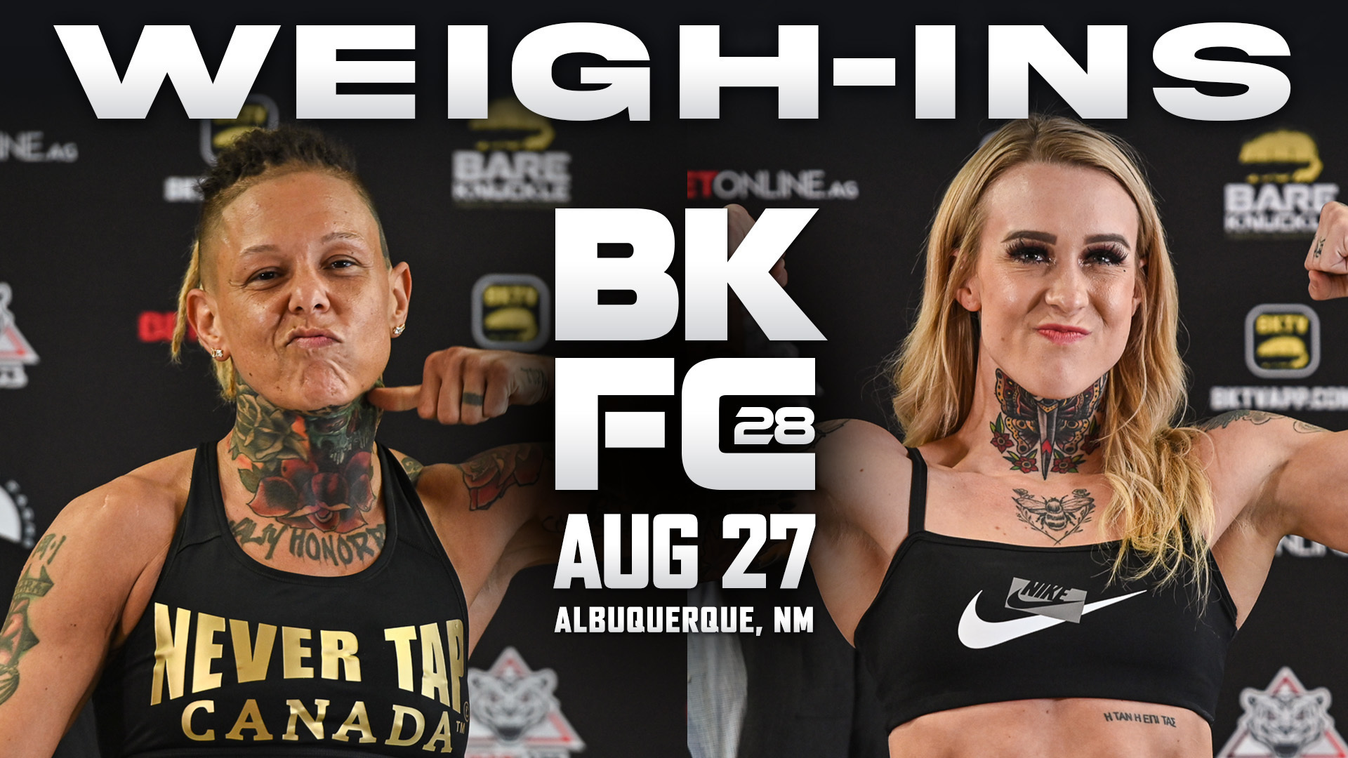 BKFC 28 Ferea vs Starling WEIGH IN