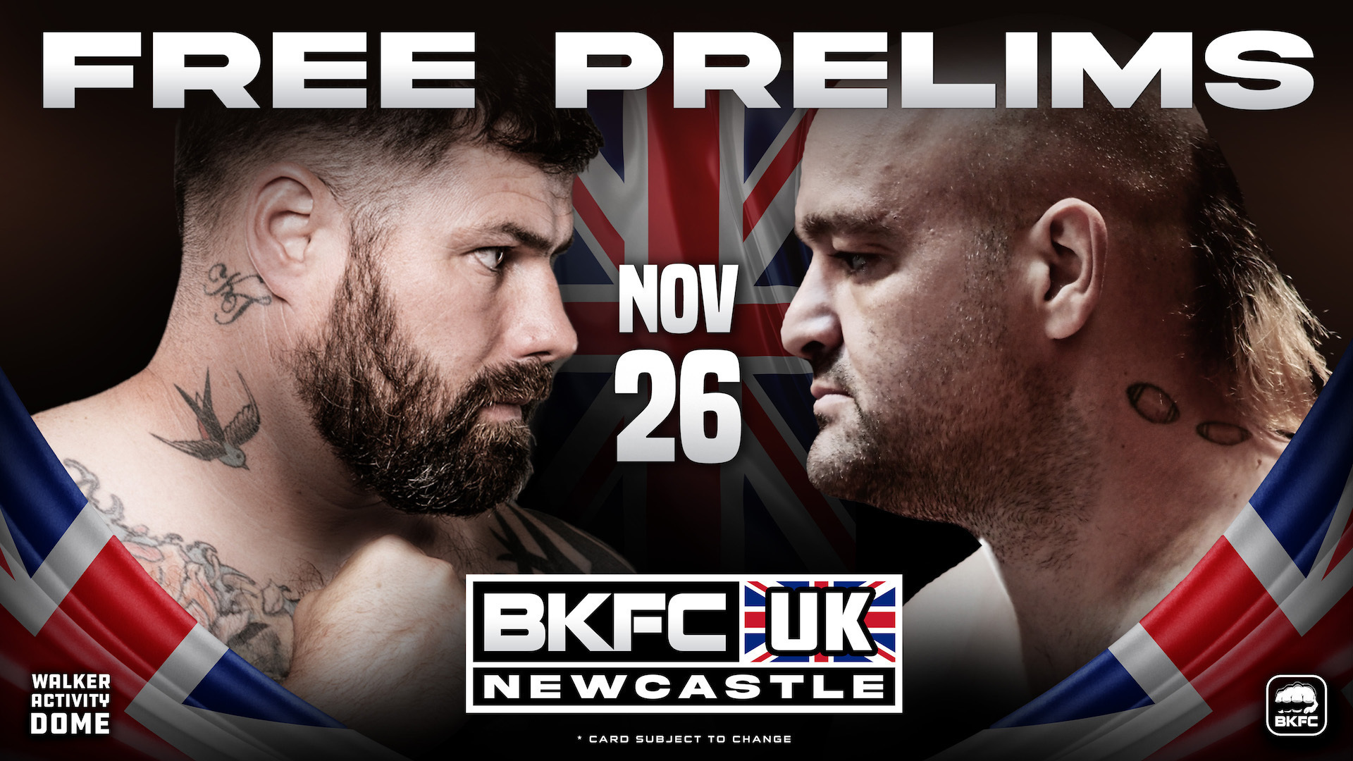 BKFC Newcastle FREE PRELIMS