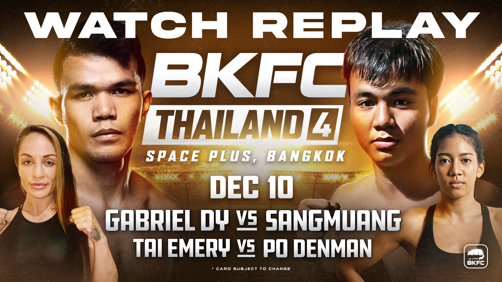 BKFC Thailand 4 Full Event