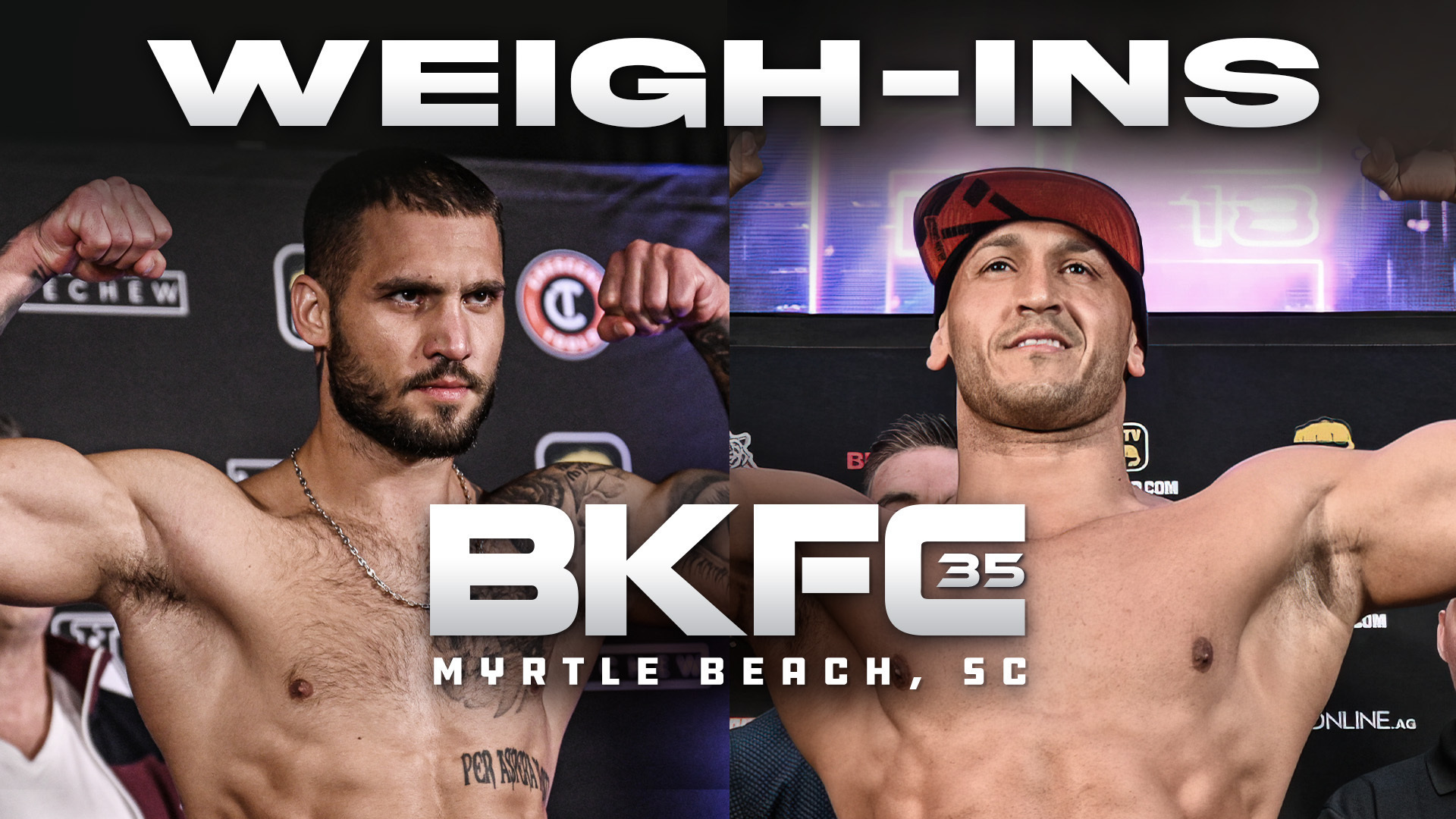 BKFC 35 MYRTLE BEACH WEIGH IN