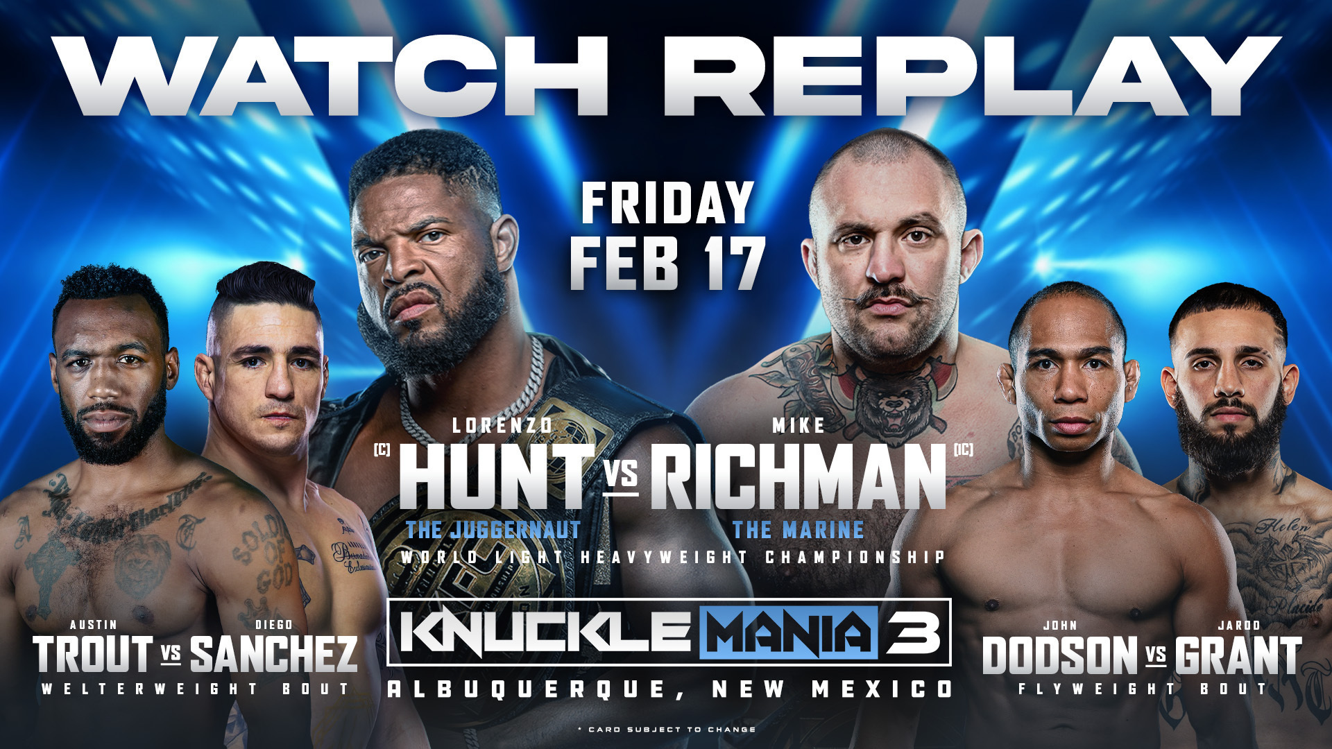 KNUCKLEMANIA 3 REPLAY