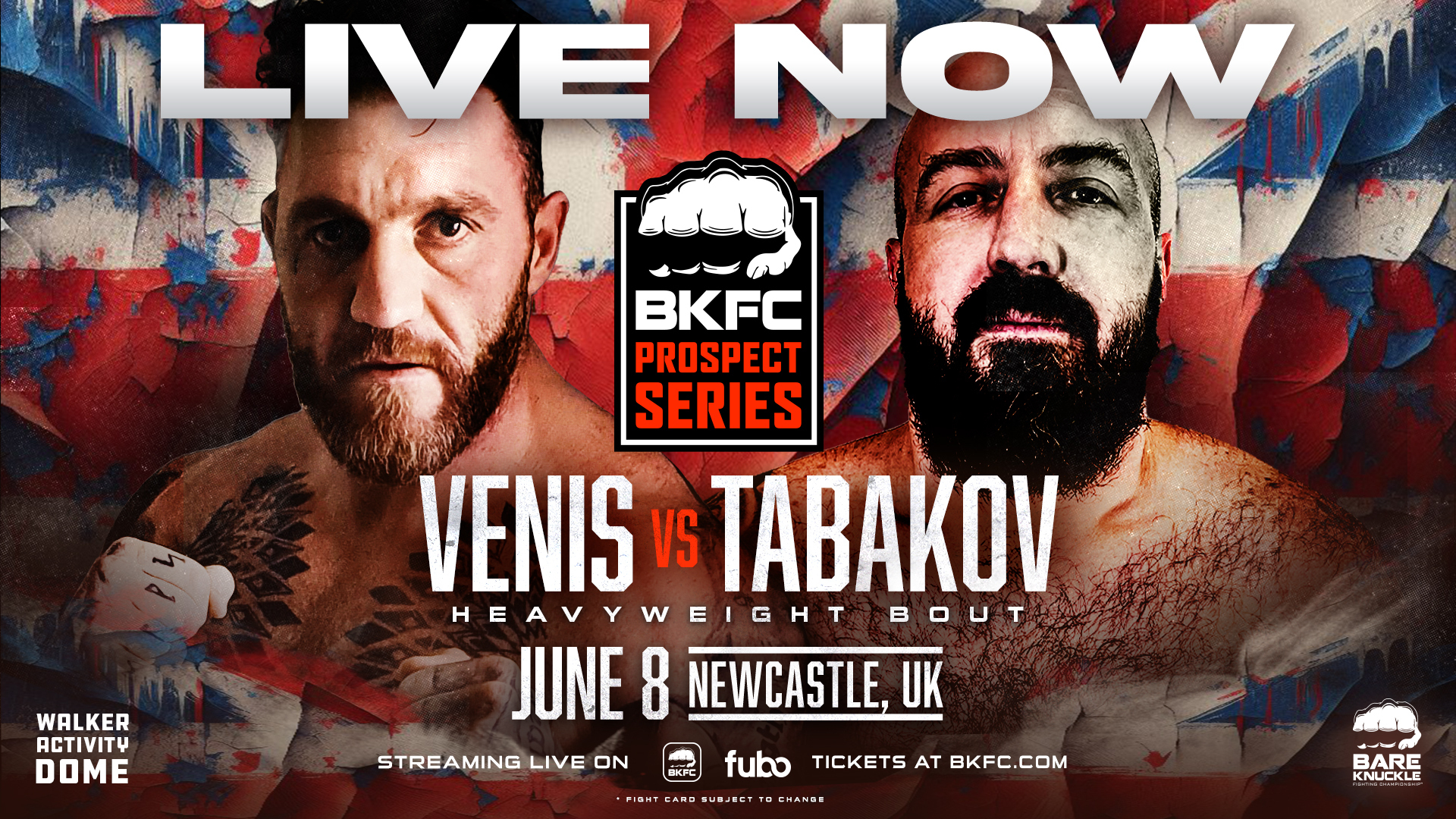 Bare knuckle boxing fans, link to free event to watch online tonight it's the prospects event in ...